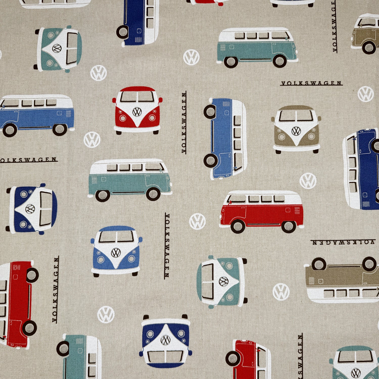 Linen Look Fabric: VW Iconic Van | Albright of Diss